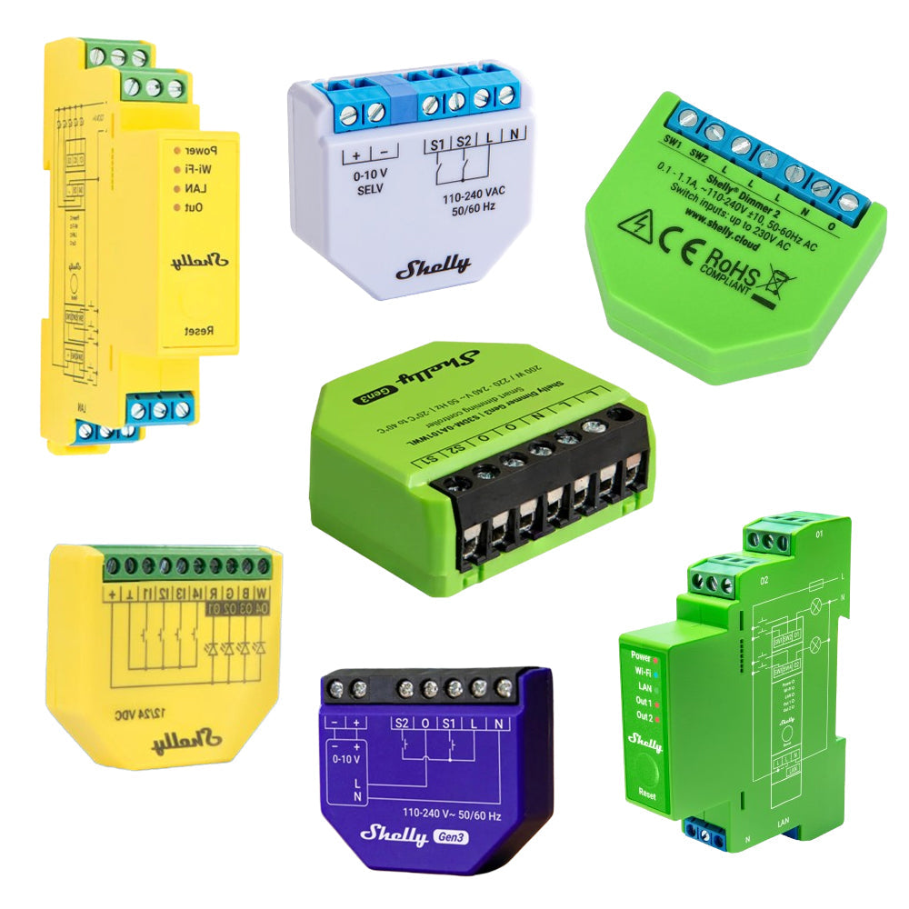 Shelly Dimmer und RGBW – Shellyparts.de