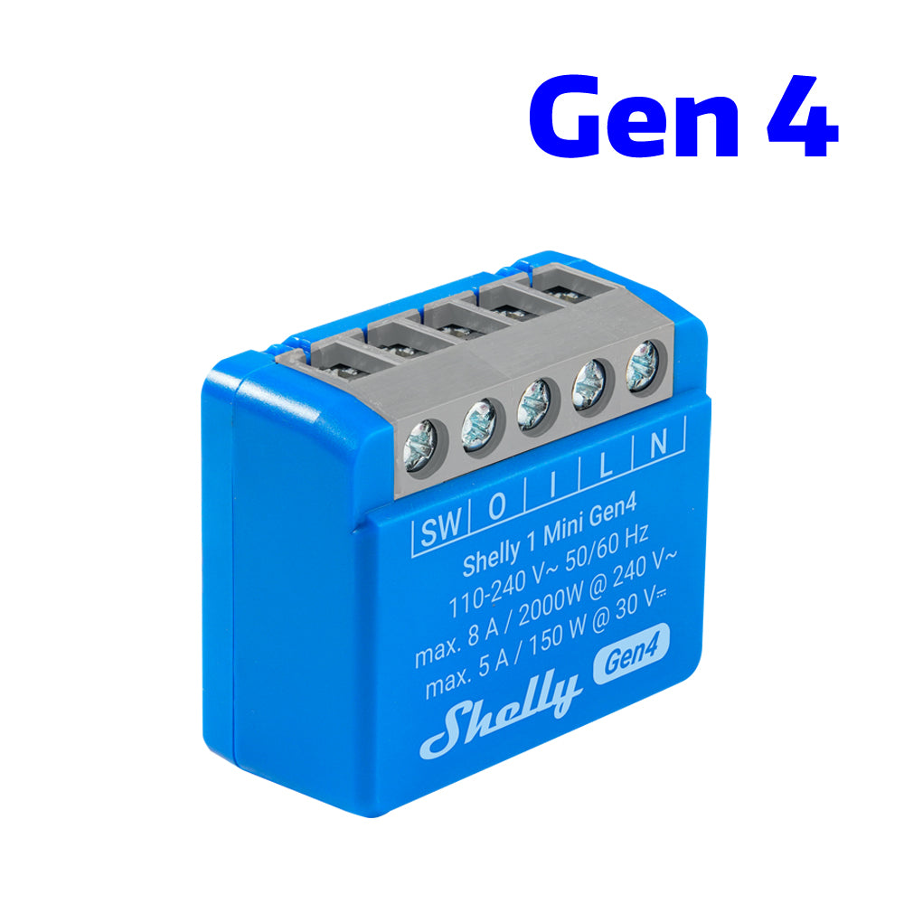 Shelly 1 Mini Gen4 4-Pack – Shellyparts.de