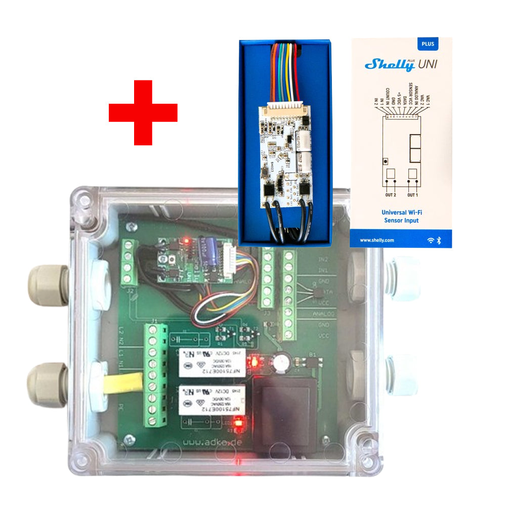 Bundle: IP65-Connection box and Shelly PLUS UNI – Shellyparts.de