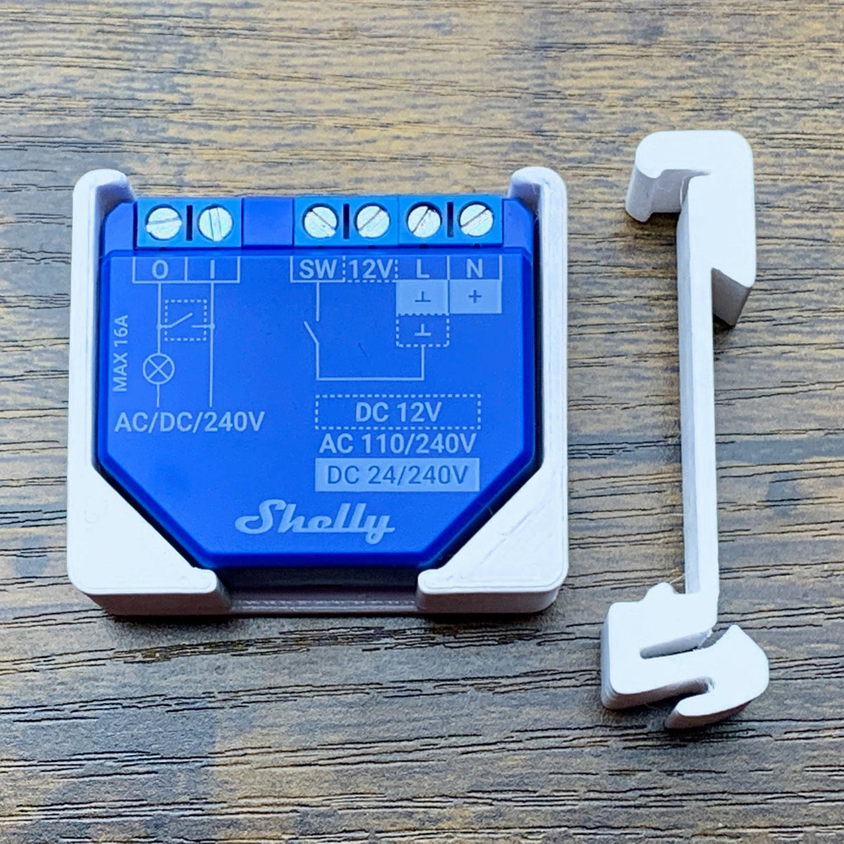 Combinable wall/ DIN rail mount for Shelly PLUS, Gen3/4 series (incl ...
